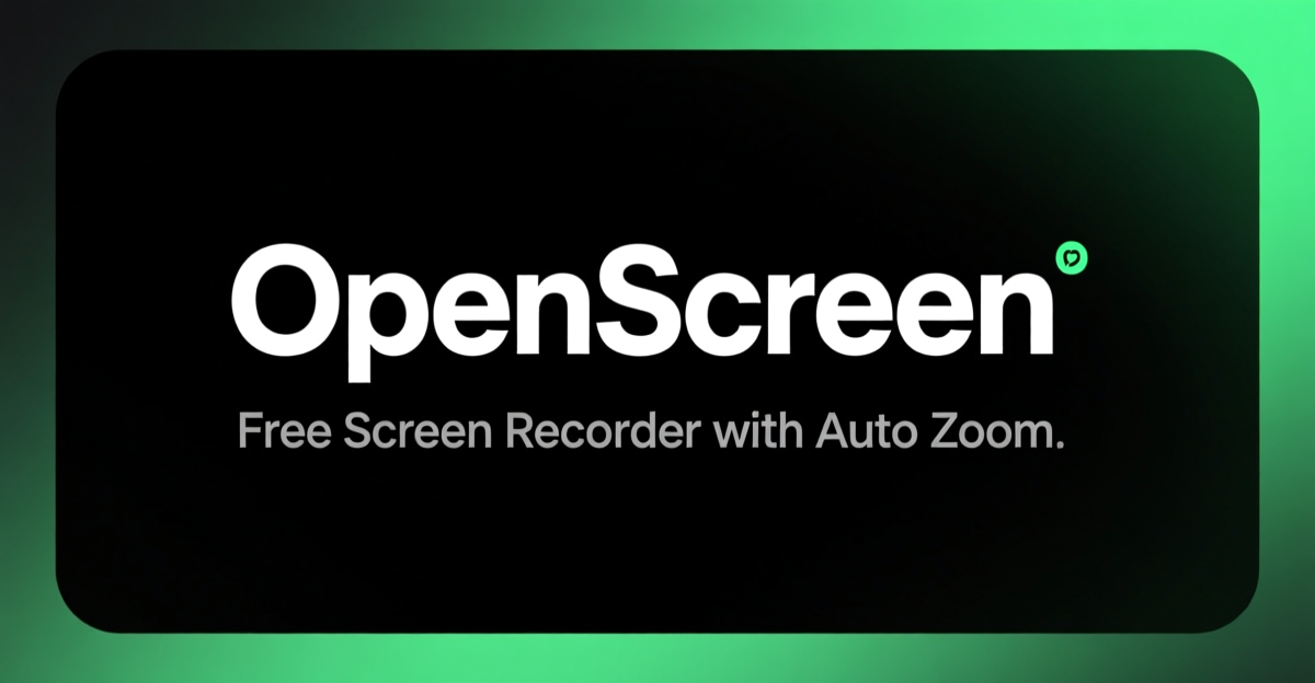 OpenScreen — Free Open Source Screen Recorder for Mac, Windows & Linux